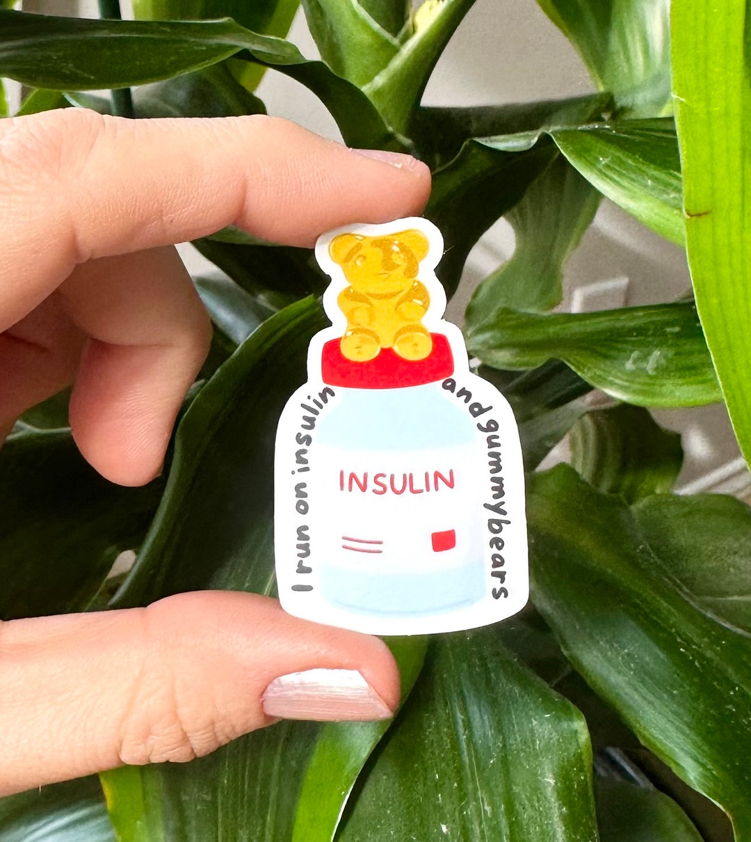 Insulin Gummy Bear Sticker, T1D Sticker, Diabetes Sticker, Type One ...