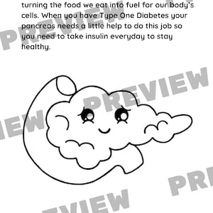 Intro to T1D for Kids Coloring Pages, Type One Diabetes - Etsy