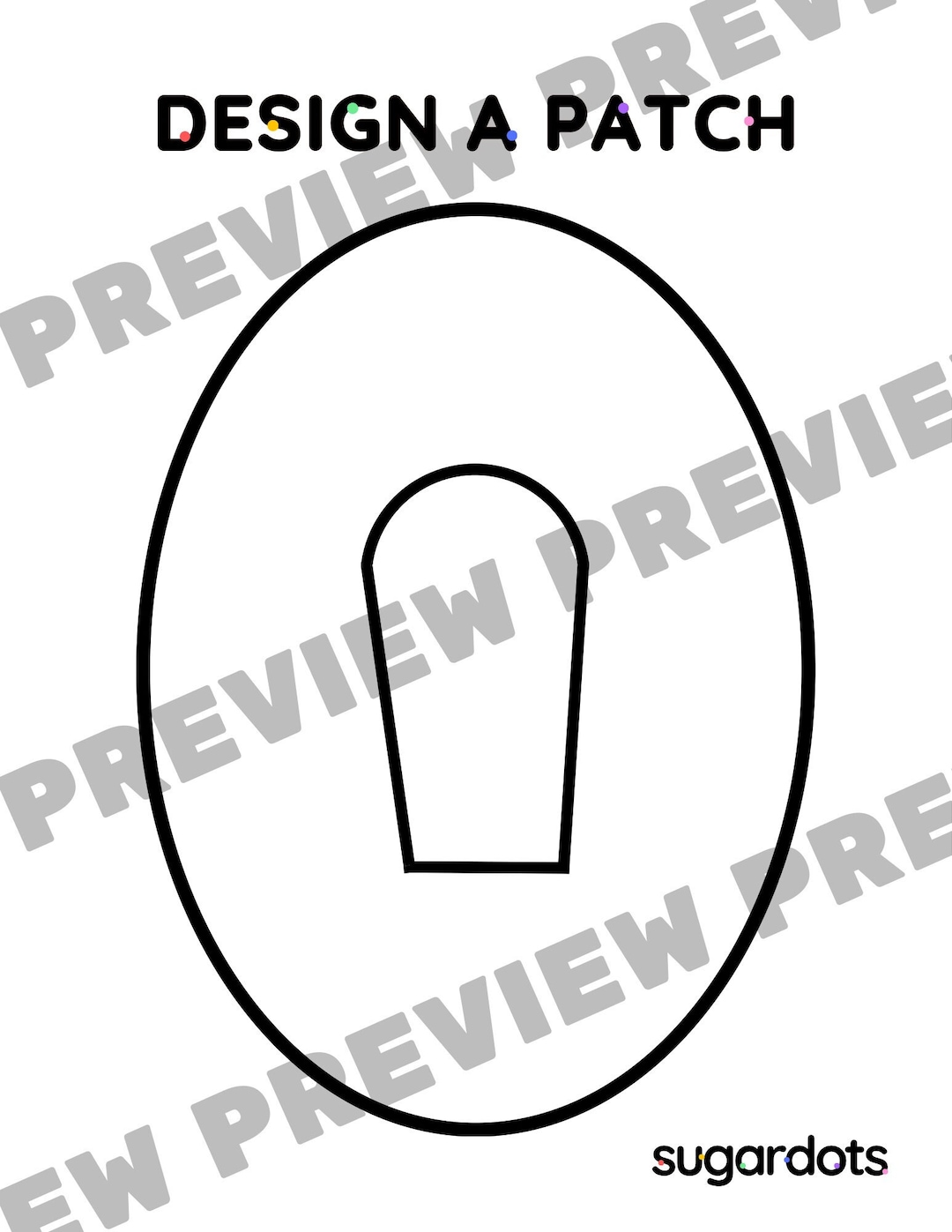 Type One Design a CGM Patch Coloring Page, T1D Coloring Page, Type One ...