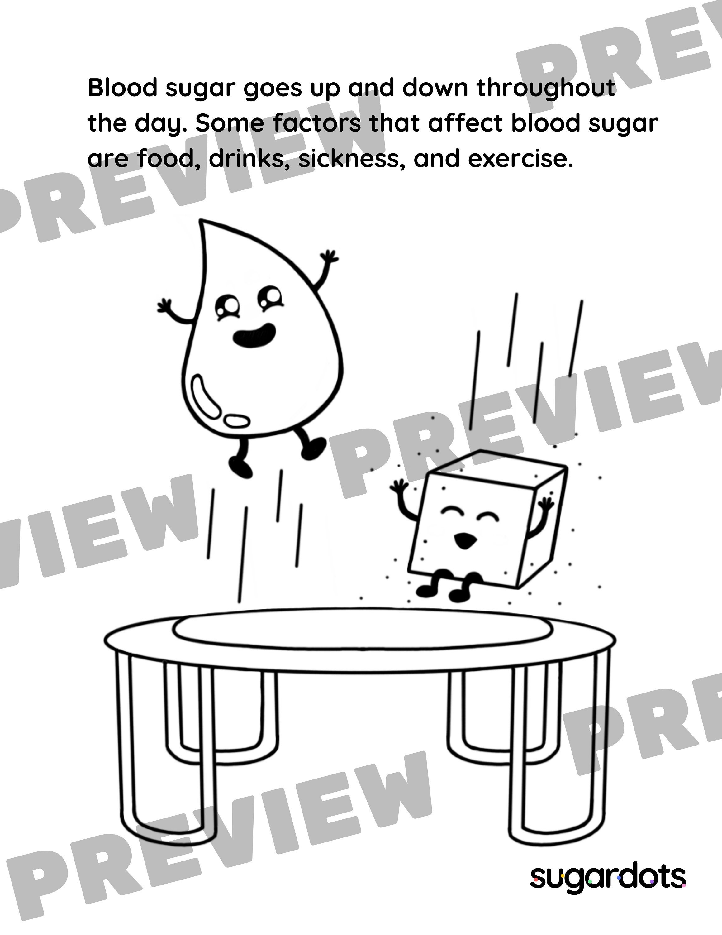 Intro to T1D for Kids Coloring Pages, Type One Diabetes - Etsy