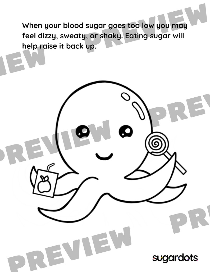 Intro to T1D for Kids Coloring Pages, Type One Diabetes - Etsy