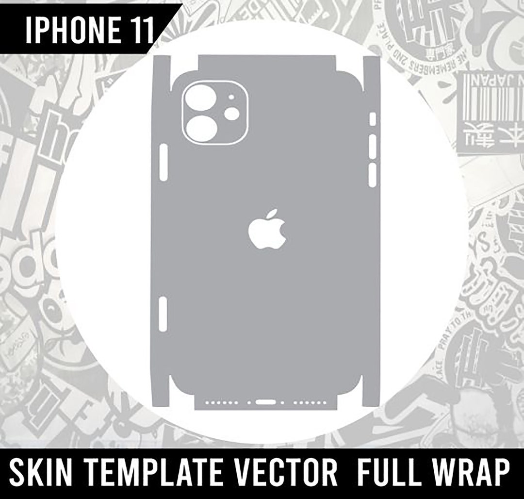 IPhone 11 Skin Template Vector - Etsy