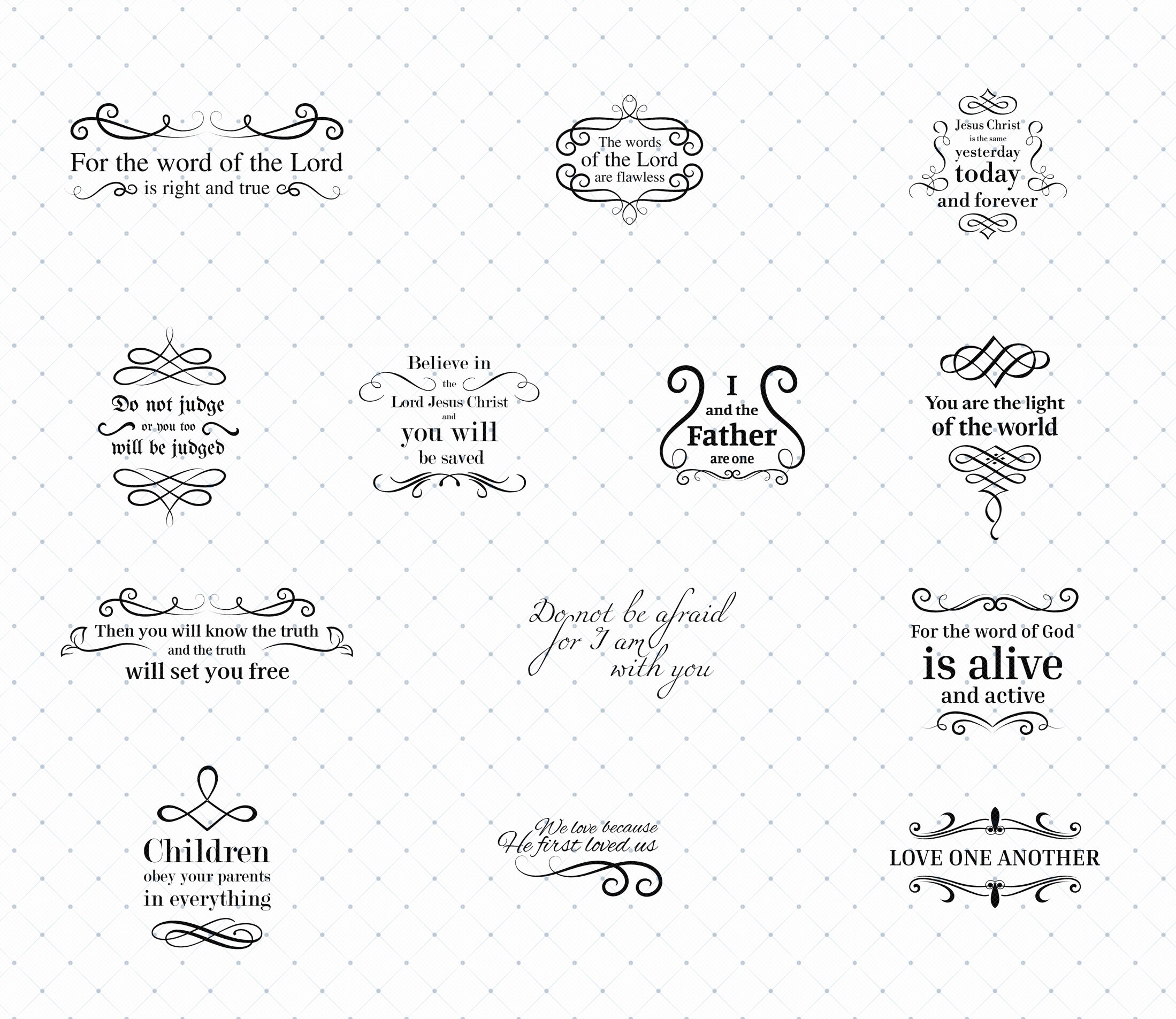 Greatest Bible Verses Part 2, Decorations, Best Bible Quotes, Stencil ...