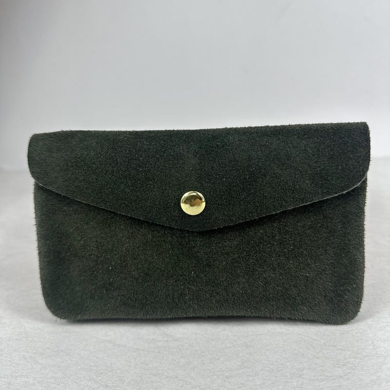 Zip Suede Wallet - Etsy UK