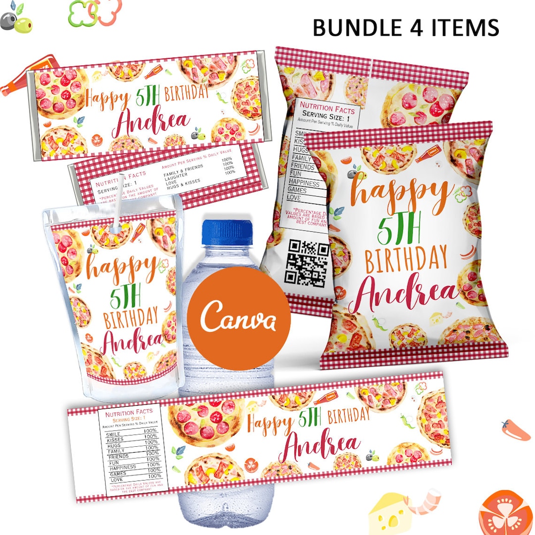 Pizza Birthday Bundle, Pizza Bundle, Pizza Party, Pizza Birthday, Pizza ...