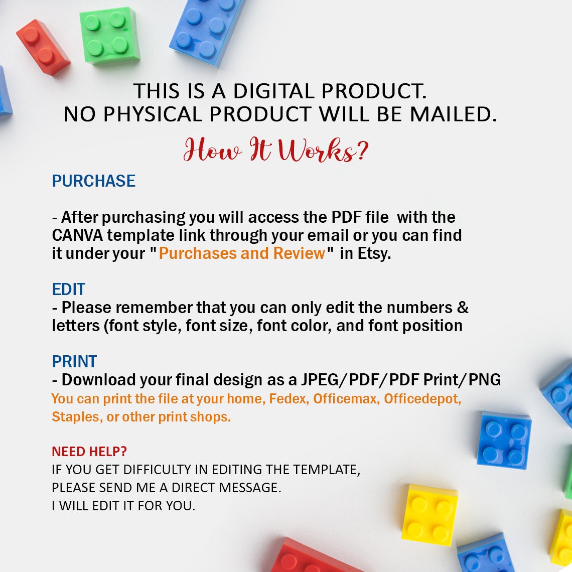 Building Blocks Water Bottle, Building Blocks Birthday Water Bottle ...