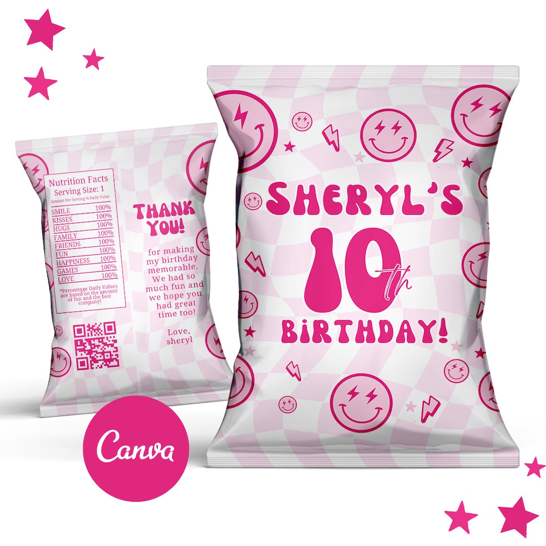 Preppy Chip Bag, Preppy Party, Preppy Birthday, Preppy Chips, Preppy ...