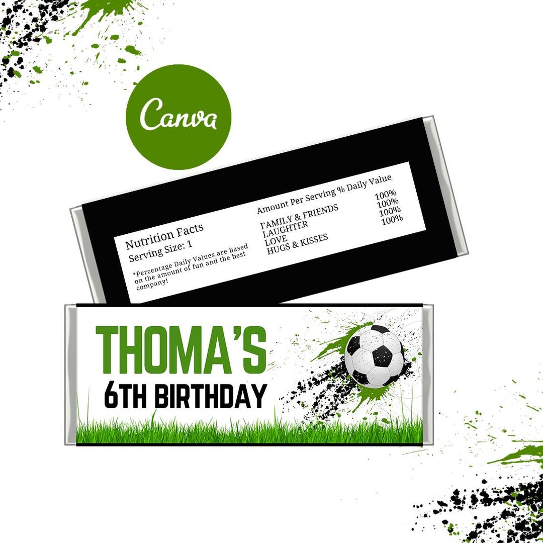 Soccer Hershey Bar, Soccer Candy Bar, American Football Party, Soccer ...