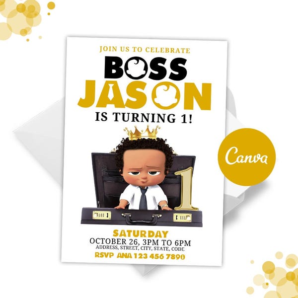 Boss Baby Invitation - Etsy