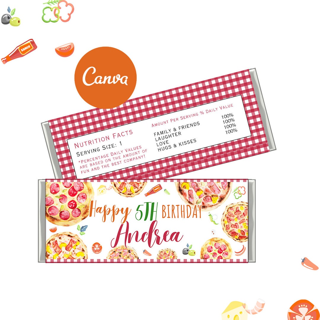 Pizza Hershey Bar, Pizza Candy Bar, Pizza Party, Pizza Birthday, Pizza ...
