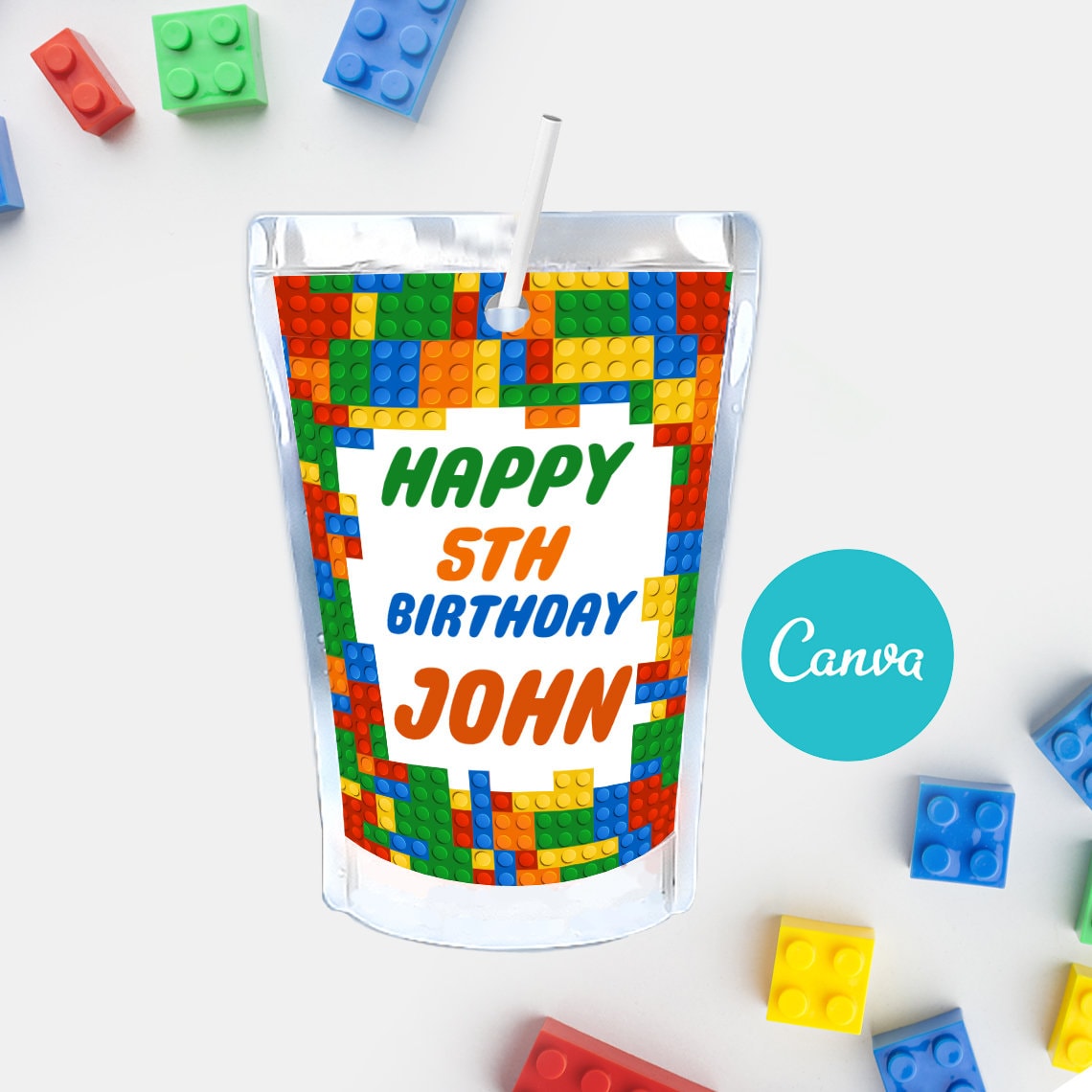Building Blocks Birthday Bundle, Building Blocks Bundle Templates ...