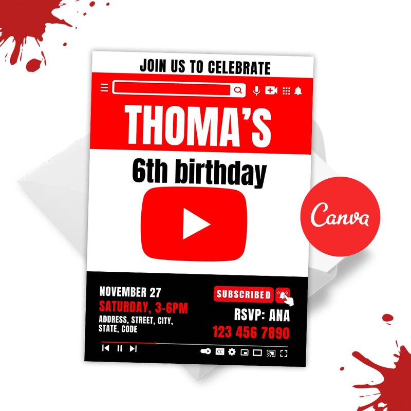 Youtubers Birthdays - Etsy