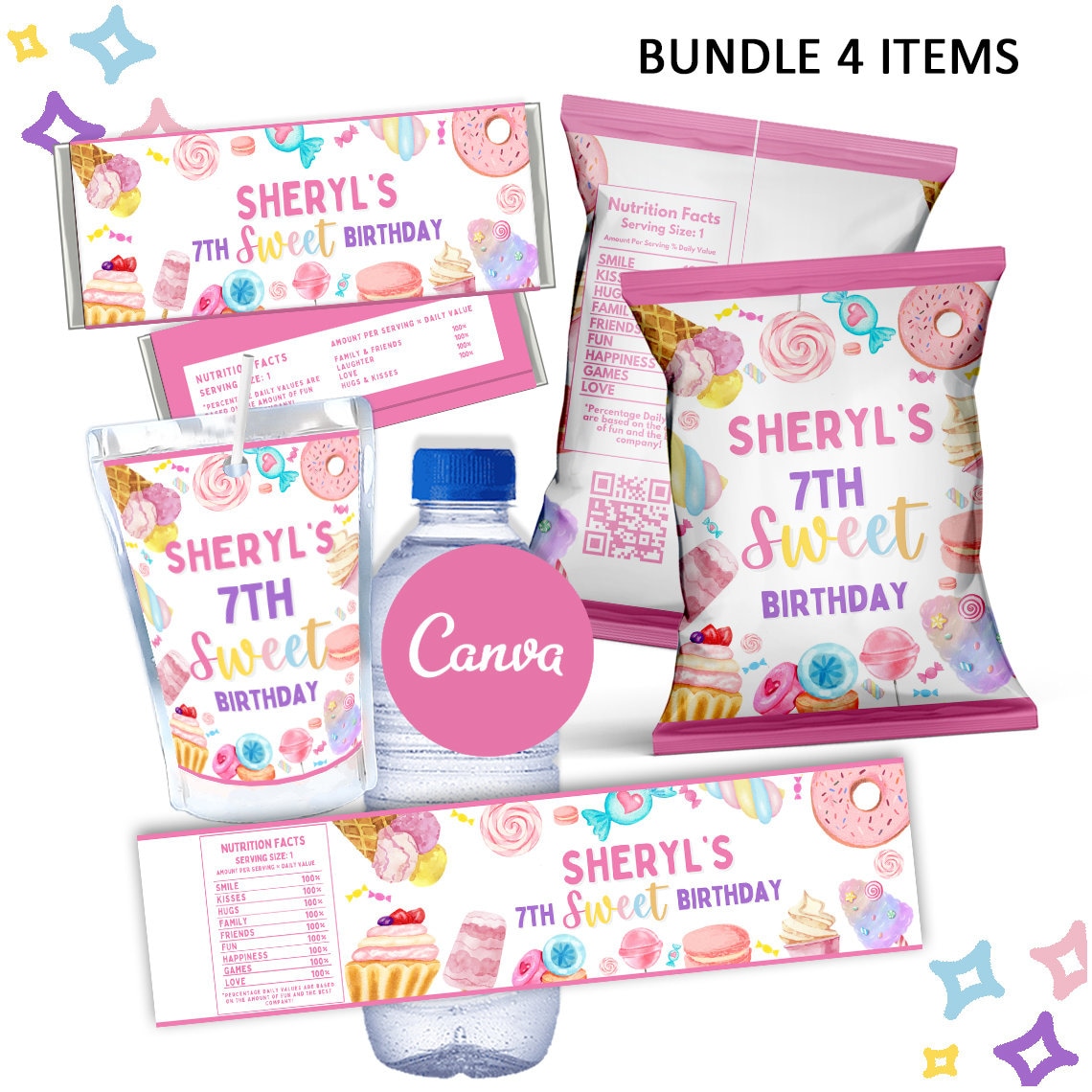Sweets Candy Birthday Bundle, Sweets Candy Bundle, Sweets Candy Party ...