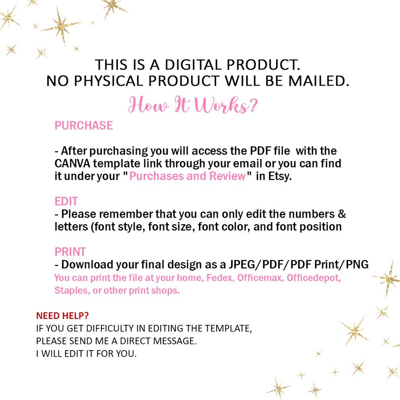 Unicorn Invitation, Unicorn Party, Unicorn Birthday, Unicorn Invite, Unicorn Favors, Canva ...