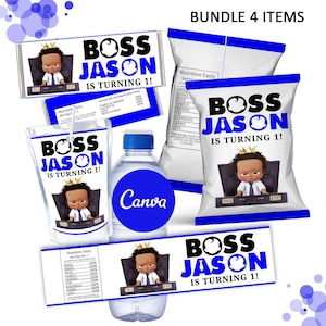 Royal Blue Boy Baby Boss Bundle, Boy Baby Boss Bundle, Baby Boss Party ...