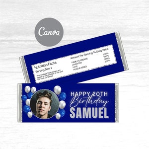 Blue and Silver Hershey Bar, Blue and Silver Candy Bar, Blue and Silver ...