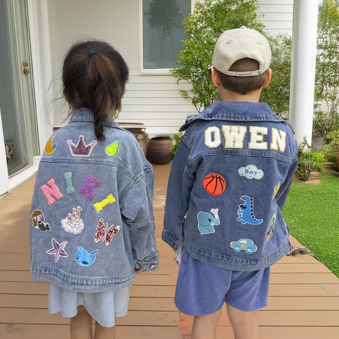 Personalized Denim Jackets, Custom Name Patch Jean Jacket, Denim ...