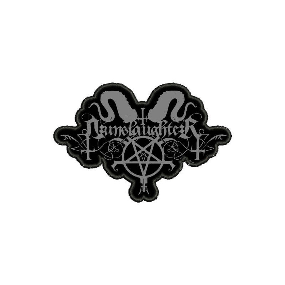 NUNSLAUGHTER - Logo #5 (GREY) PATCH - Etsy