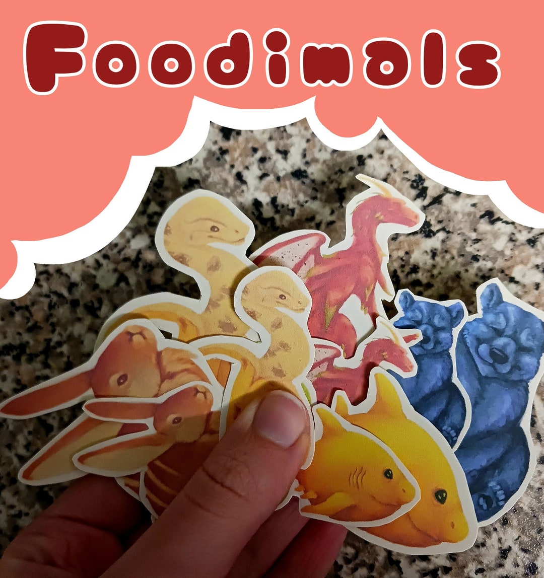 Foodimals, Food Animal Hybrid Stickers - Etsy