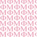 2 Phi Mu Sorority Art Prints, Digital Downloads, Preppy Pink College Wall Decor - Etsy