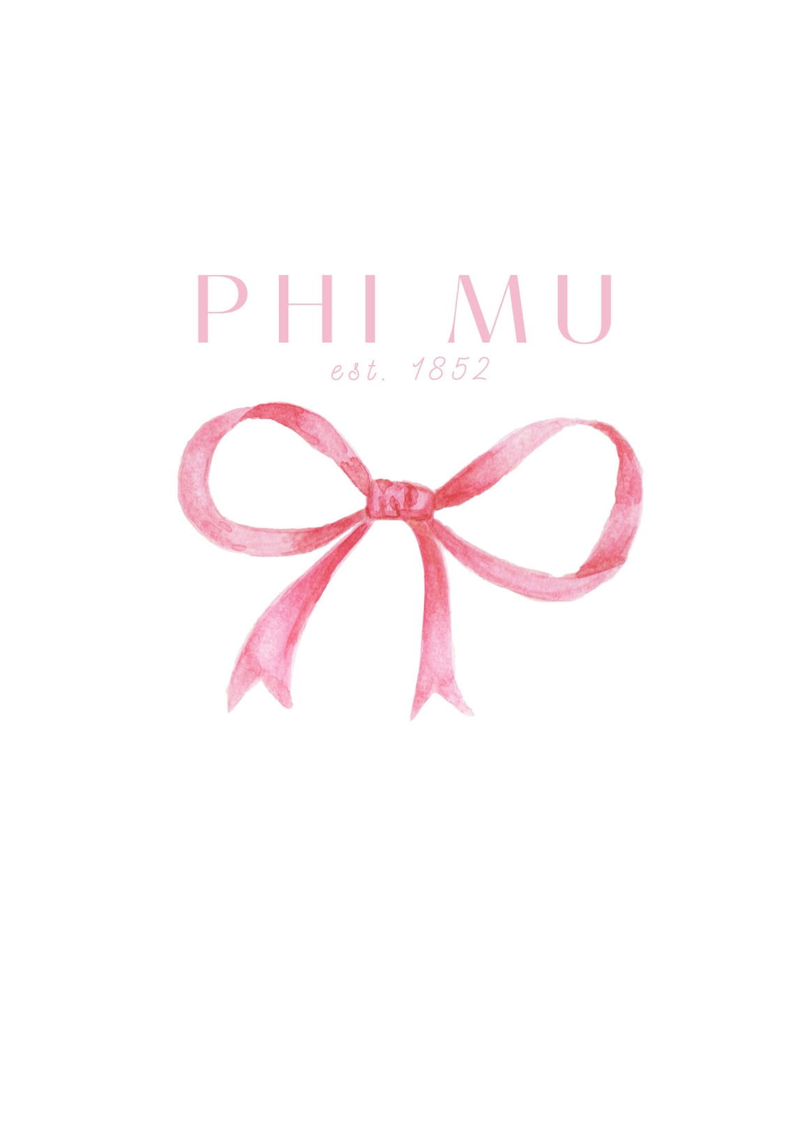 2 Phi Mu Sorority Art Prints, Digital Downloads, Preppy Pink College ...