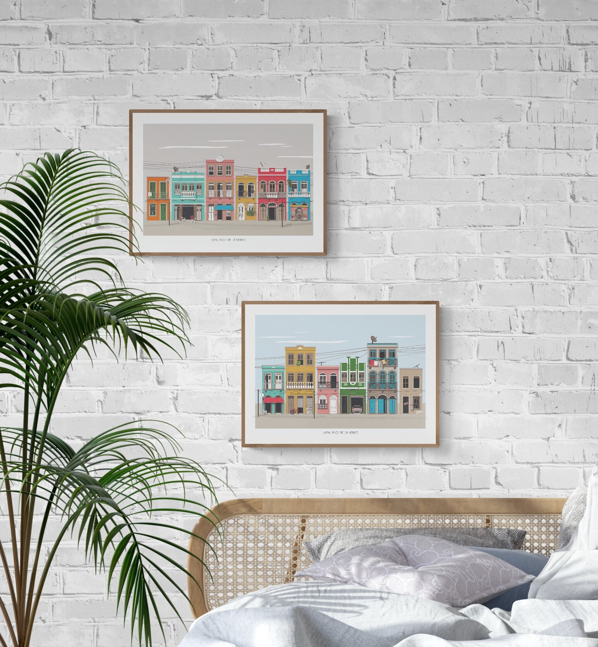 City Buildings Art Print | Wall Art | Hand Signed | Wall Decor | Travel ...