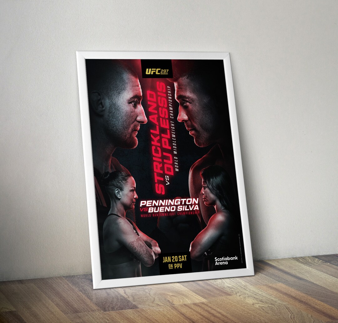 UFC 297 Poster Genuine Design - Etsy