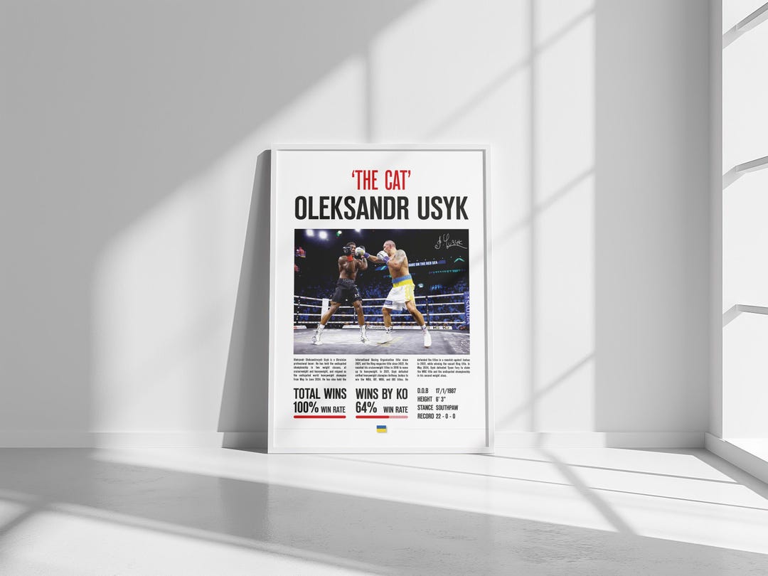 Custom Oleksandr Usyk | Boxing | Statistics | Signed | Ultra High ...