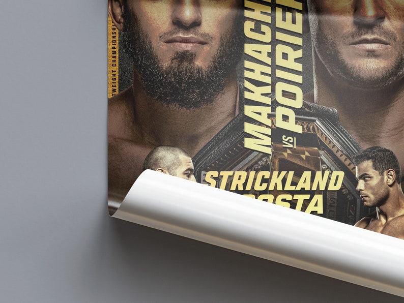 UFC 302 Poster Genuine Design | Makhachev Vs Porier | Ultra High ...