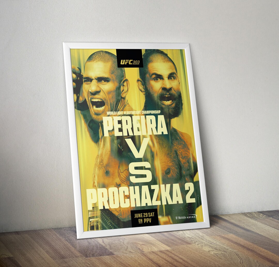 UFC 303 Poster Genuine Design | Pereira Vs Prochazka 2 - Etsy