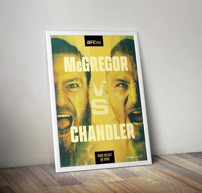 UFC 303 Poster Genuine Design | Mcgregor Vs Chandler | Ultra High ...