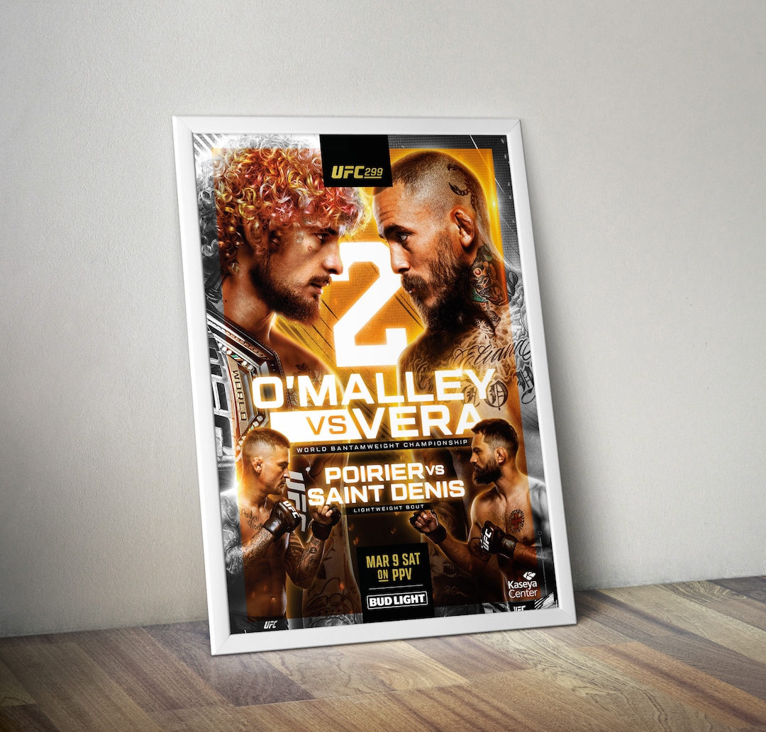 UFC 299 Poster Genuine Design - Etsy