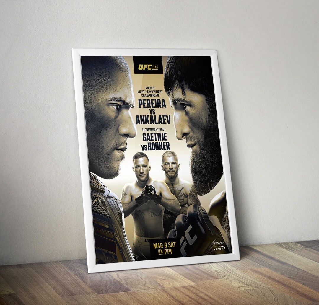 UFC 313 Poster Genuine Design | Pereira Vs Ankalaev | Hooker Vs Gaethje ...