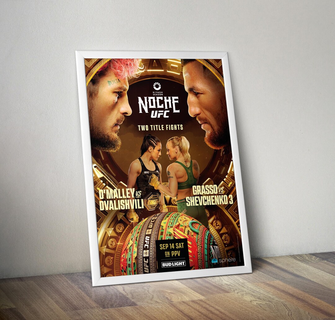 UFC 306 Poster Genuine Design | O' Malley Vs Dvalishvili - Etsy