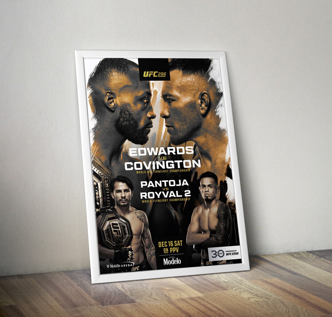 UFC 296 Poster Genuine Design - Etsy