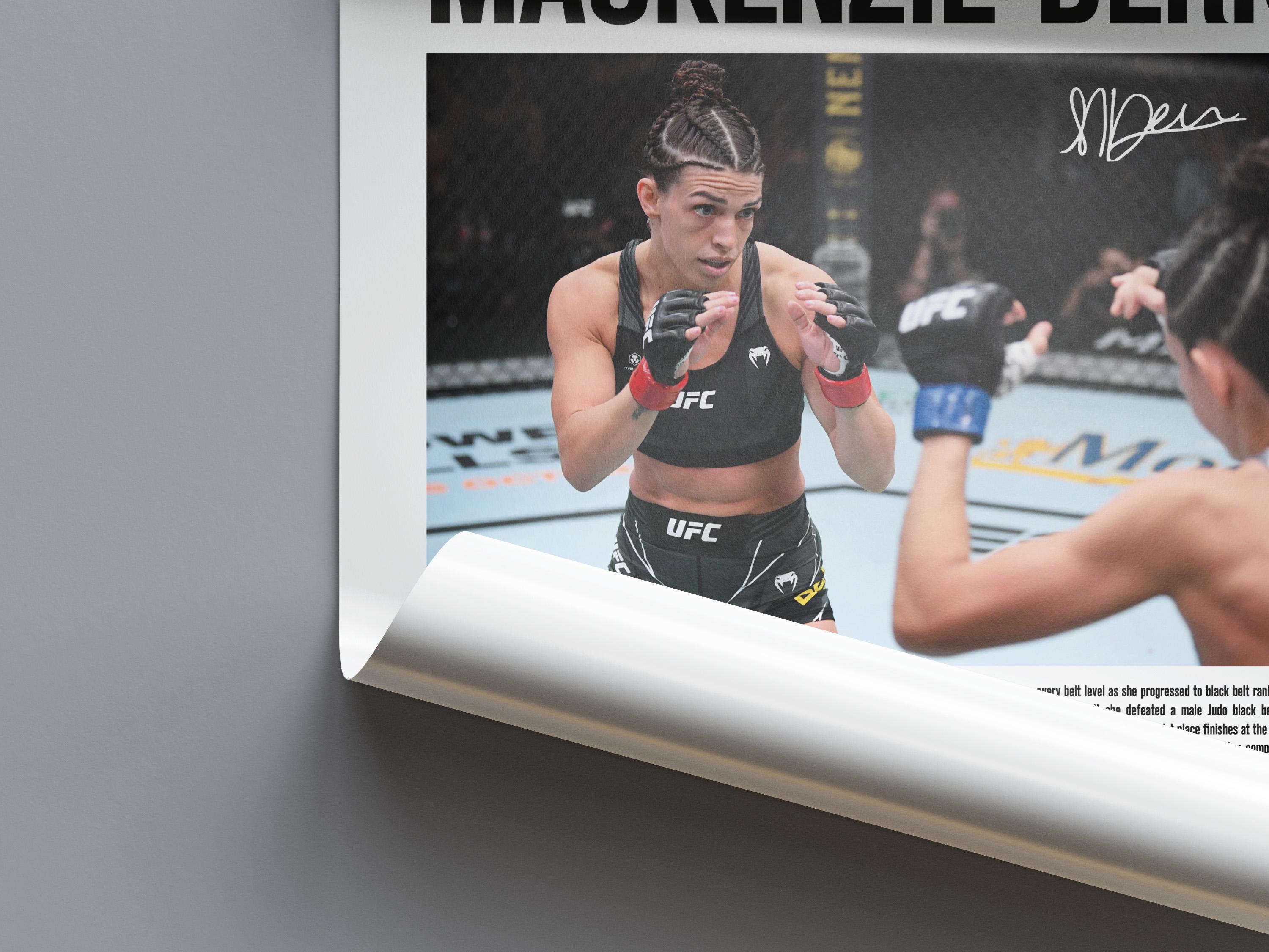 Custom UFC Poster Mackenzie Dern MMA Statistics Signed | Ultra High ...