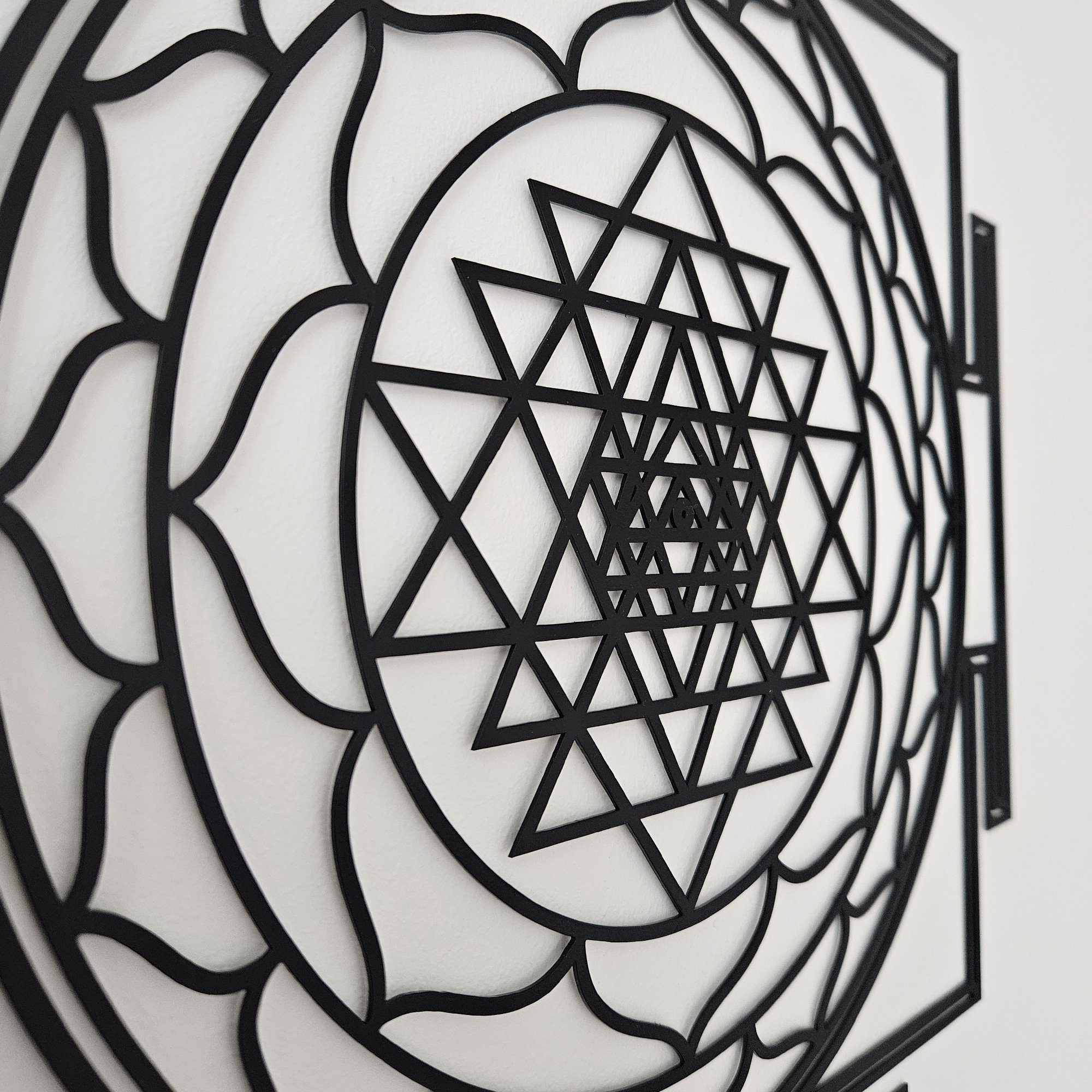 Sri Yantra Sacred Geometry Metal Wall Art Home Office Decor Yoga Wall ...