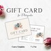 Photography Gift Card Template Minimalist Gift Card for Photographer ...