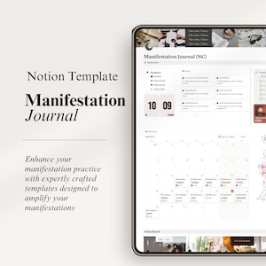 Notion Template 369 Manifestation Guided Journal Prompts Notion ...