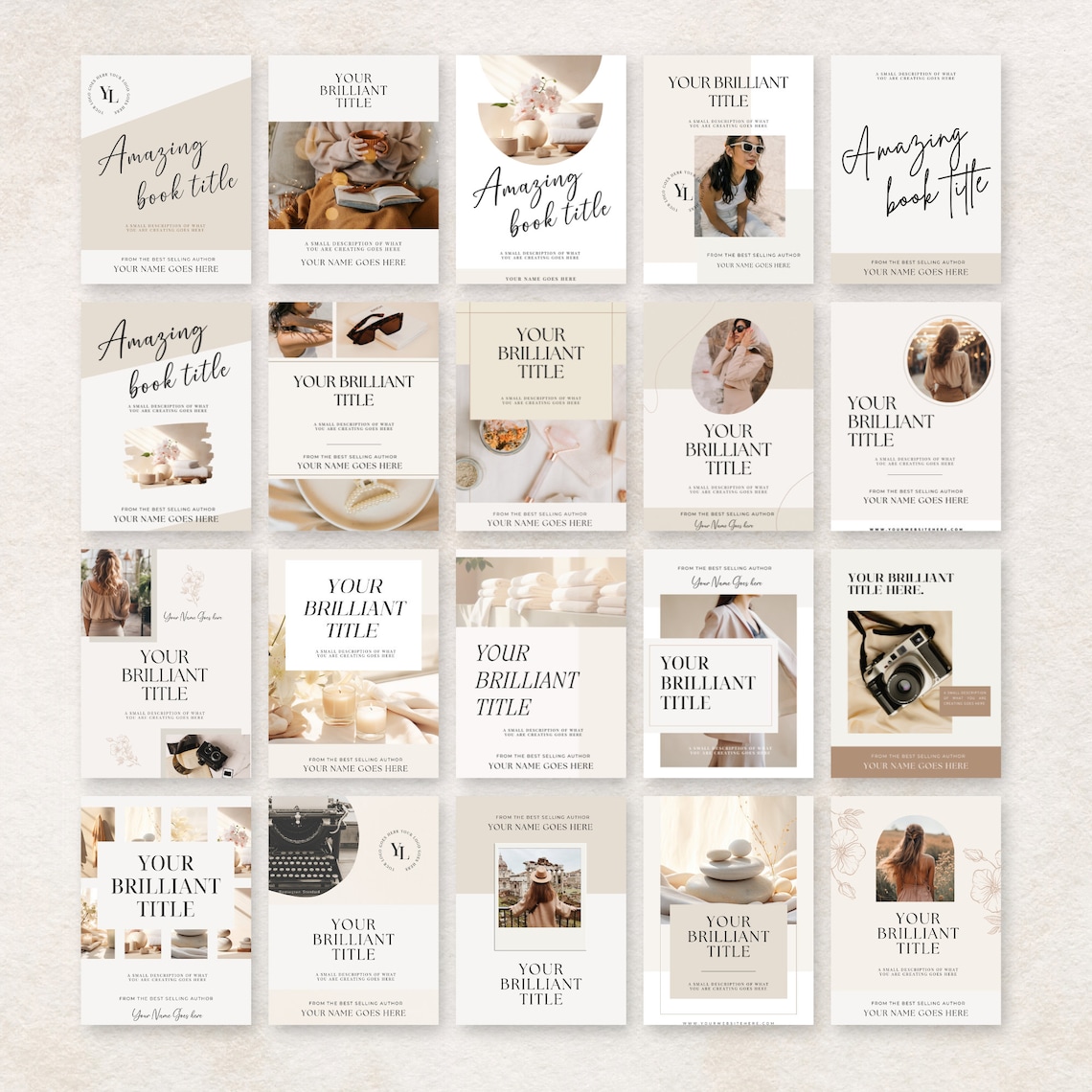 40 Ebook Cover Design Aesthetic Book Cover Template for Author E-book ...