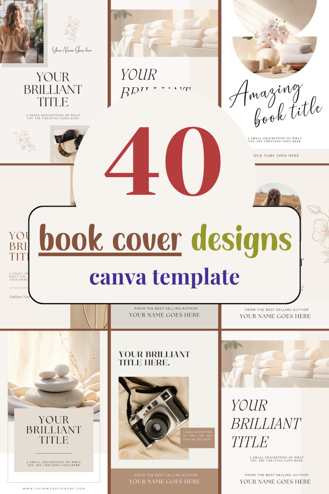 40 Ebook Cover Design Aesthetic Book Cover Template for Author E-book ...