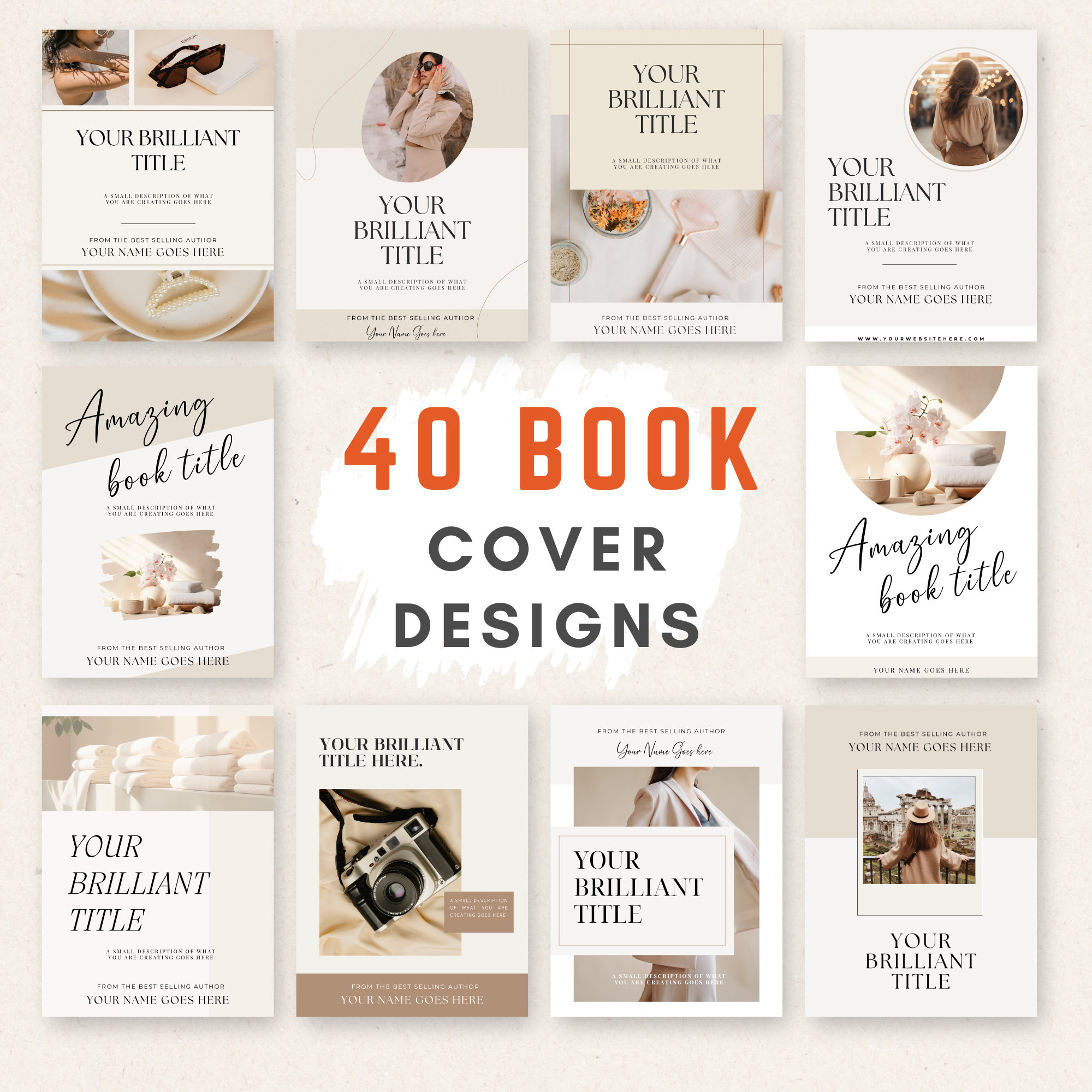 40 Ebook Cover Design Aesthetic Book Cover Template for Author E-book ...