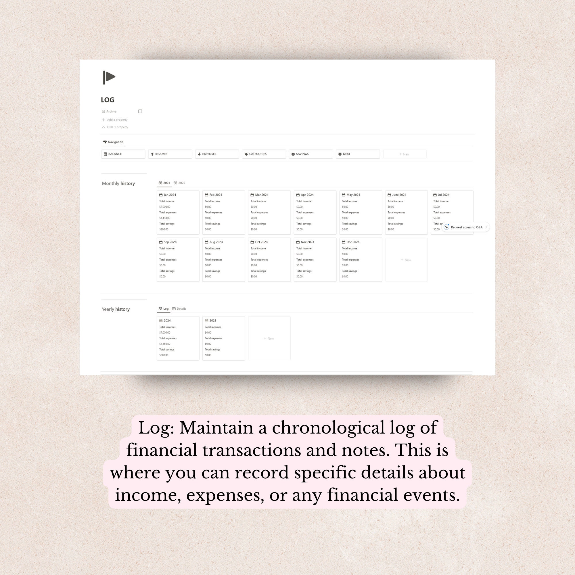 Notion Personal Finance Tracker Notion Template Finance Notion Savings ...