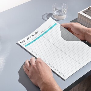 Medication Tracker, Printable Medicine Log for Nurses & Carers ...