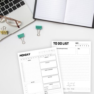 Printable 7 Day Planner, Daily Planner Day Planner, to Do List, Work ...