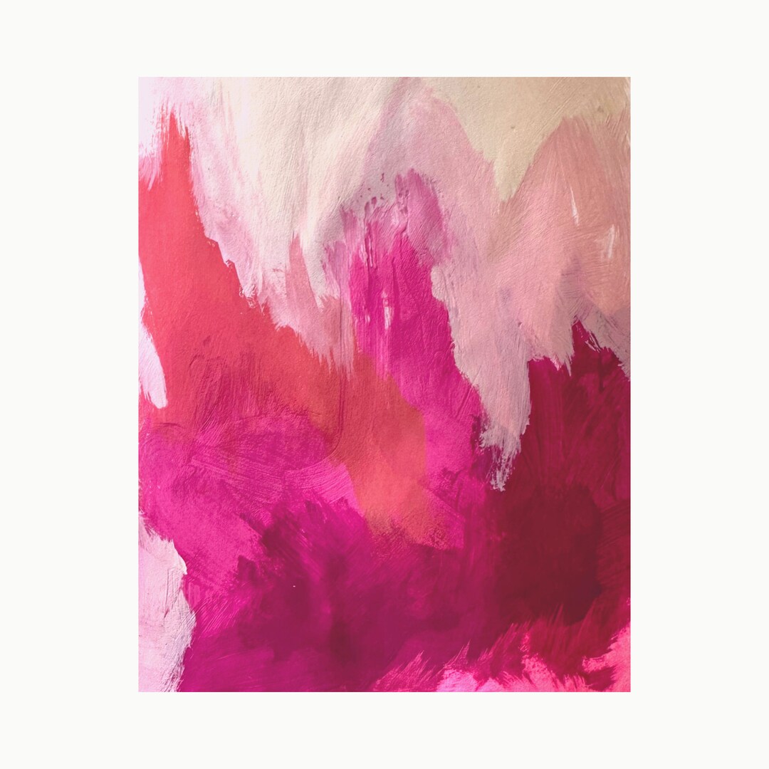 HADLEY Pink Abstract Art 8x10 Inch Digital Download - Etsy