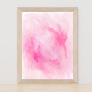 MAYA Pink Abstract Art 8x10 Inch Digital Download Print Vibrant Modern ...