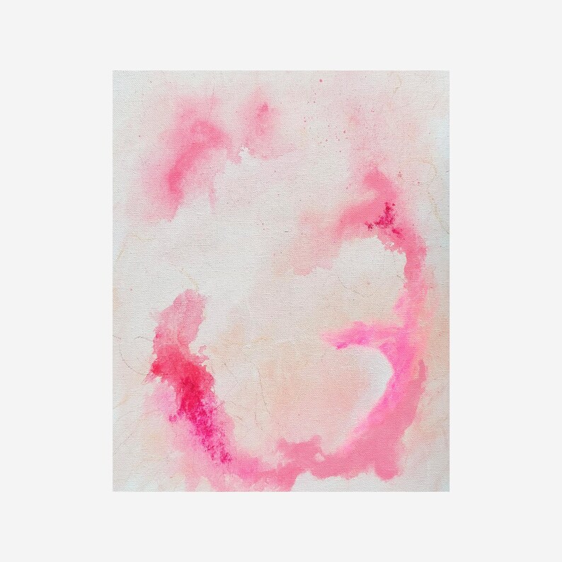 DELLA Pink Abstract Art 8x10 Inch Digital Download - Etsy
