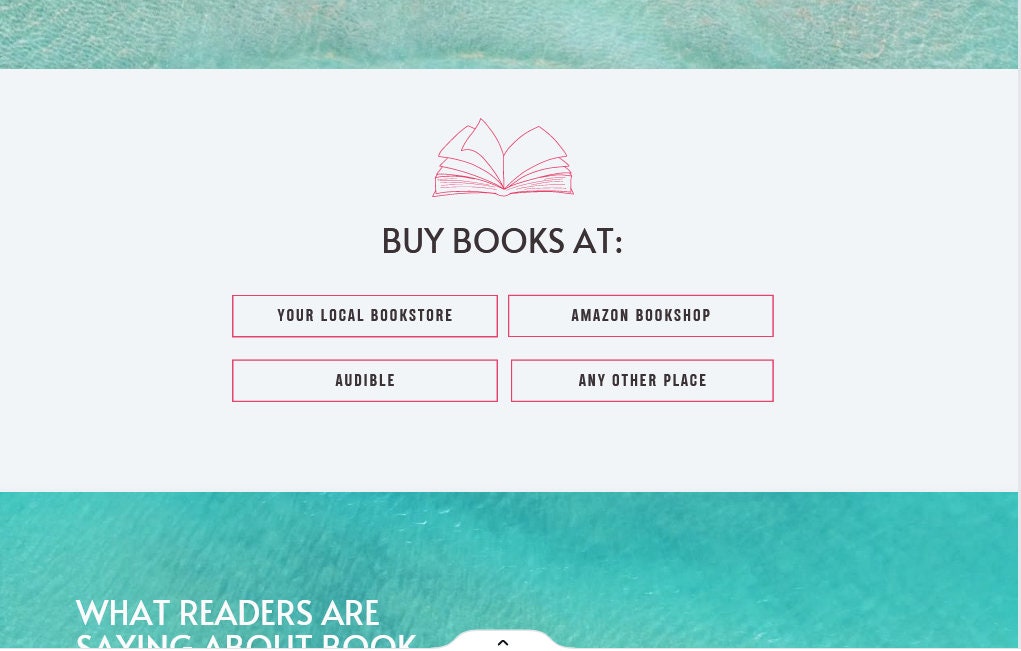 Beach Reads Book or Author Website Template for Canva - Etsy
