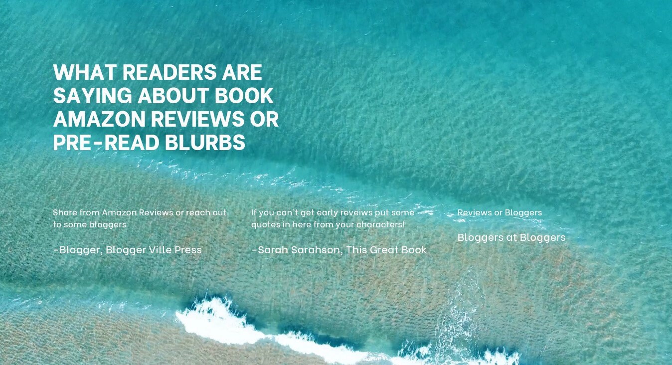 Beach Reads Book or Author Website Template for Canva - Etsy